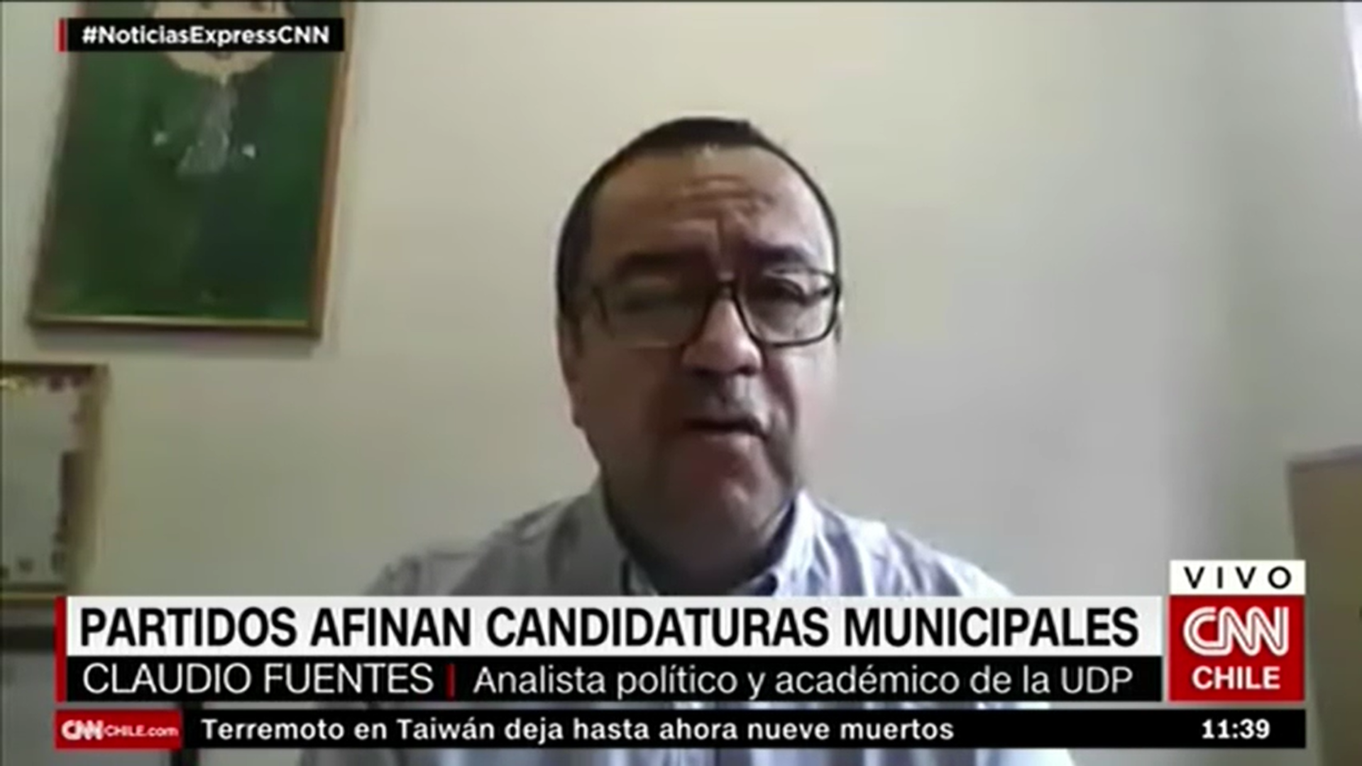 Partidos afinan candidaturas municipales, comenta Claudio Fuentes ...