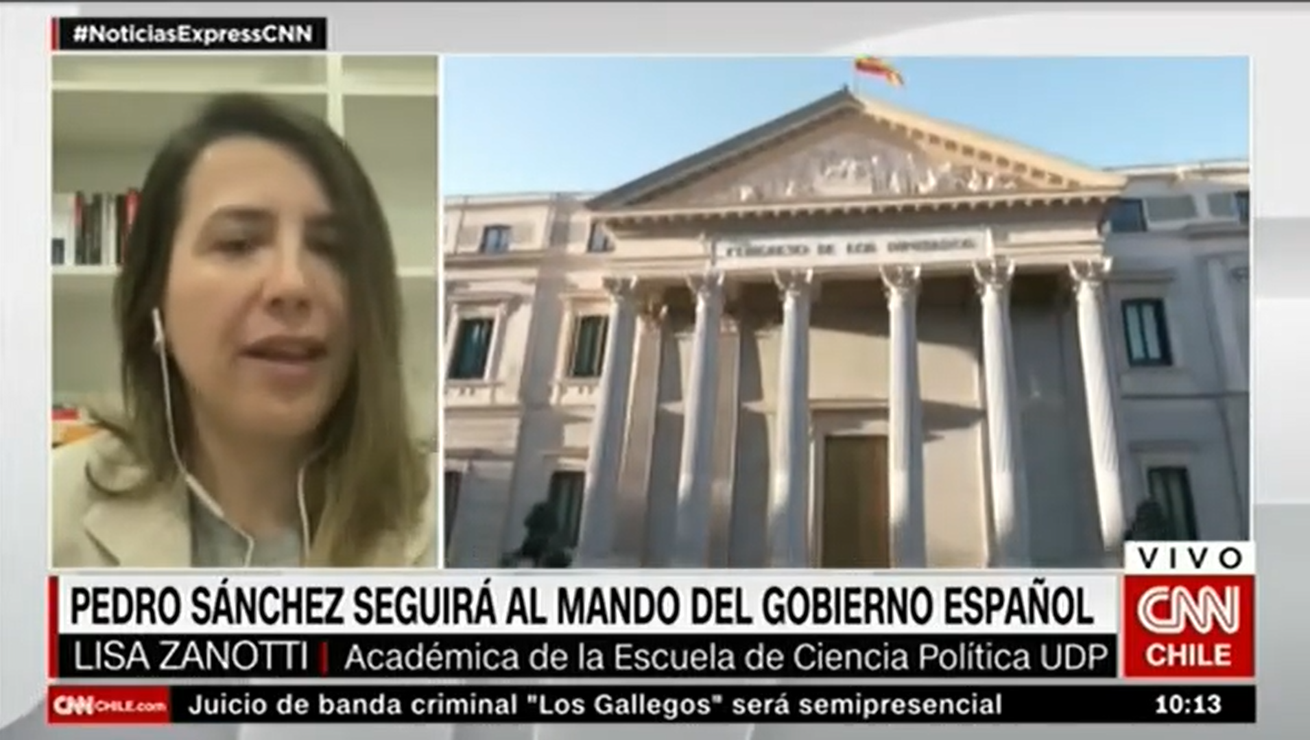 Entrevista a Lisa Zanotti: Pedro Sánchez seguirá al mando del gobierno ...