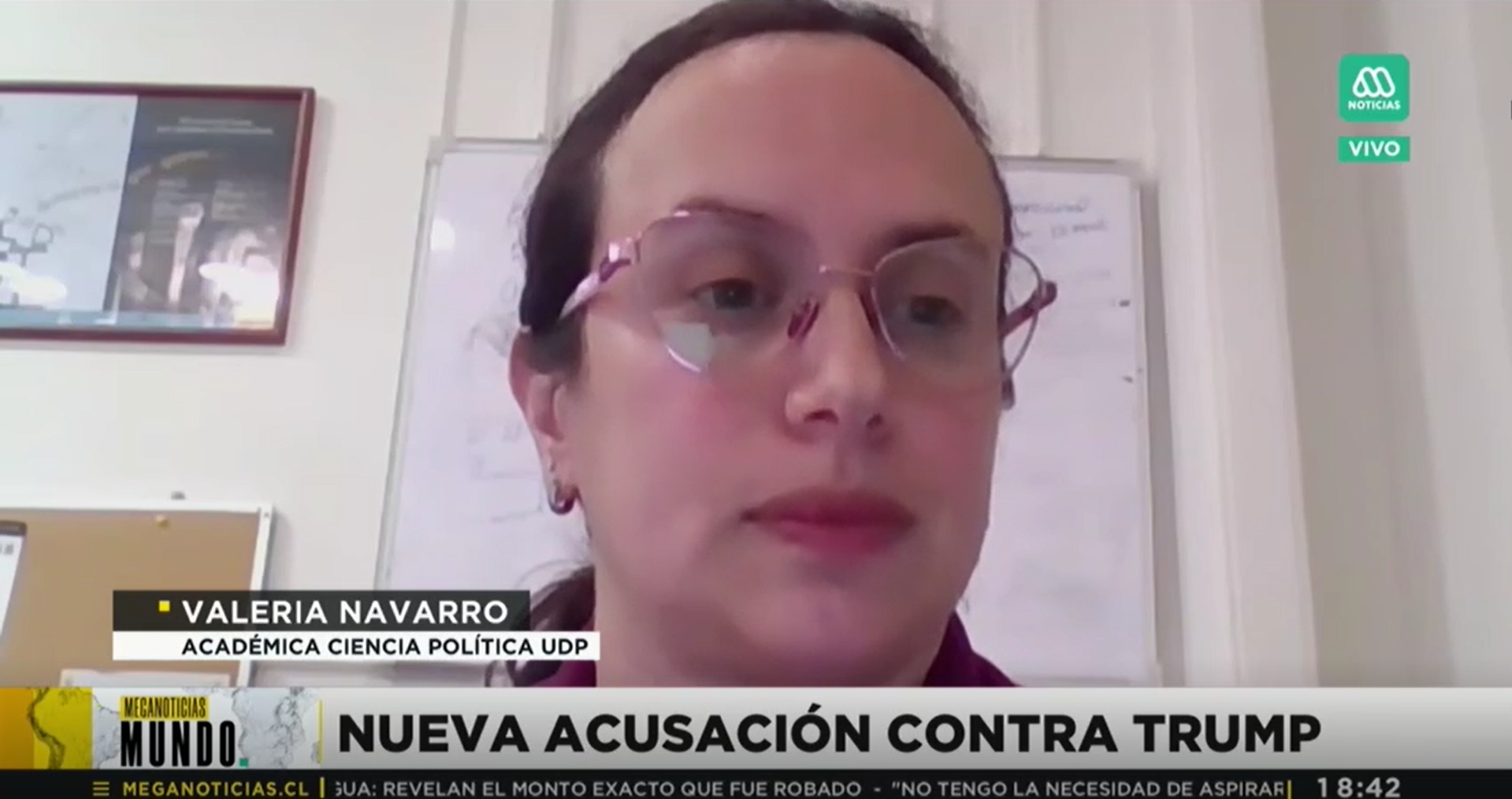 Entrevista A Valeria Navarro Sobre Nueva Acusación Contra Trump